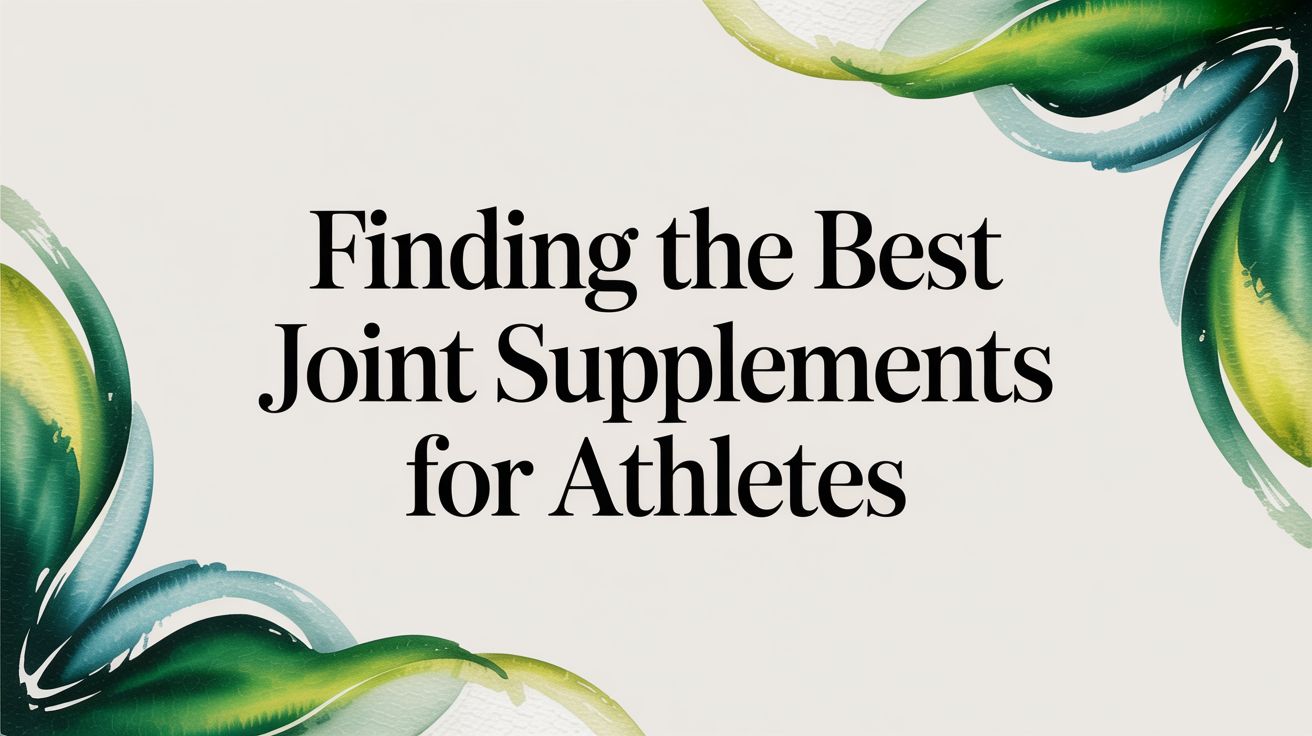 Finding the Best Joint Supplements for Athletes - AloeCure