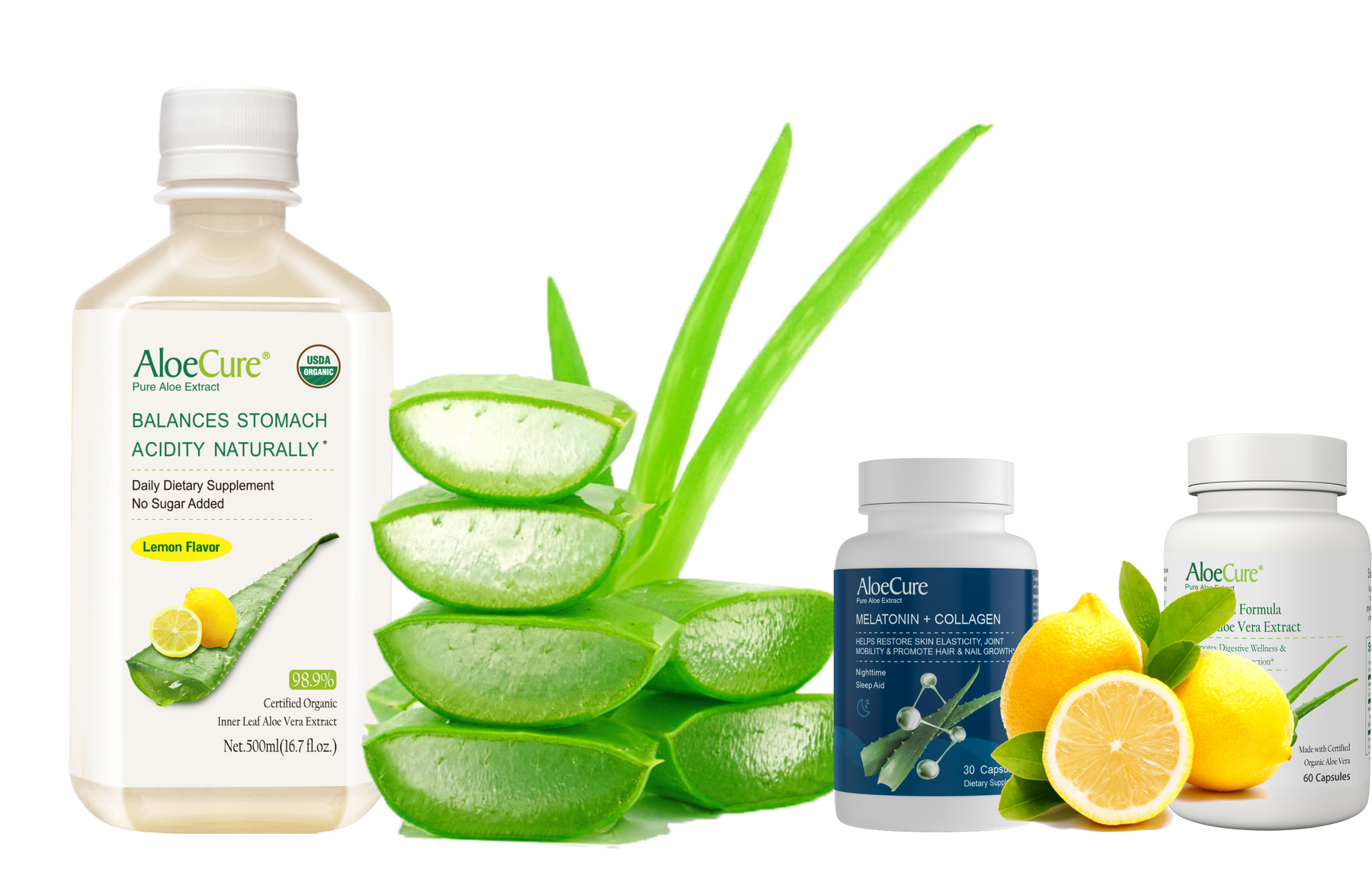 AloeCure Pure Aloe Vera Based Supplements