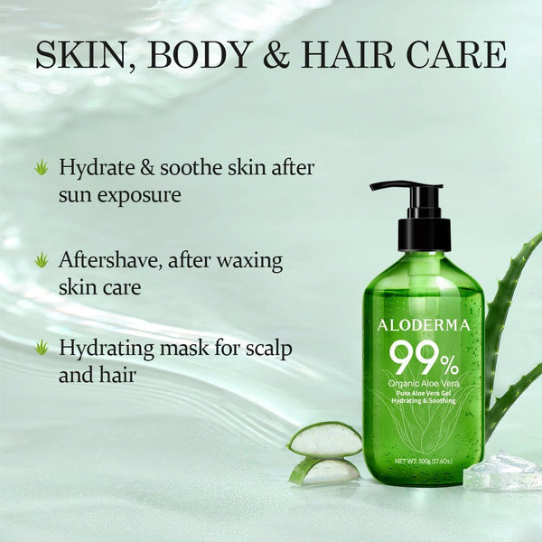 ALODERMA Pure Aloe Vera Gel 500g - AloeCure