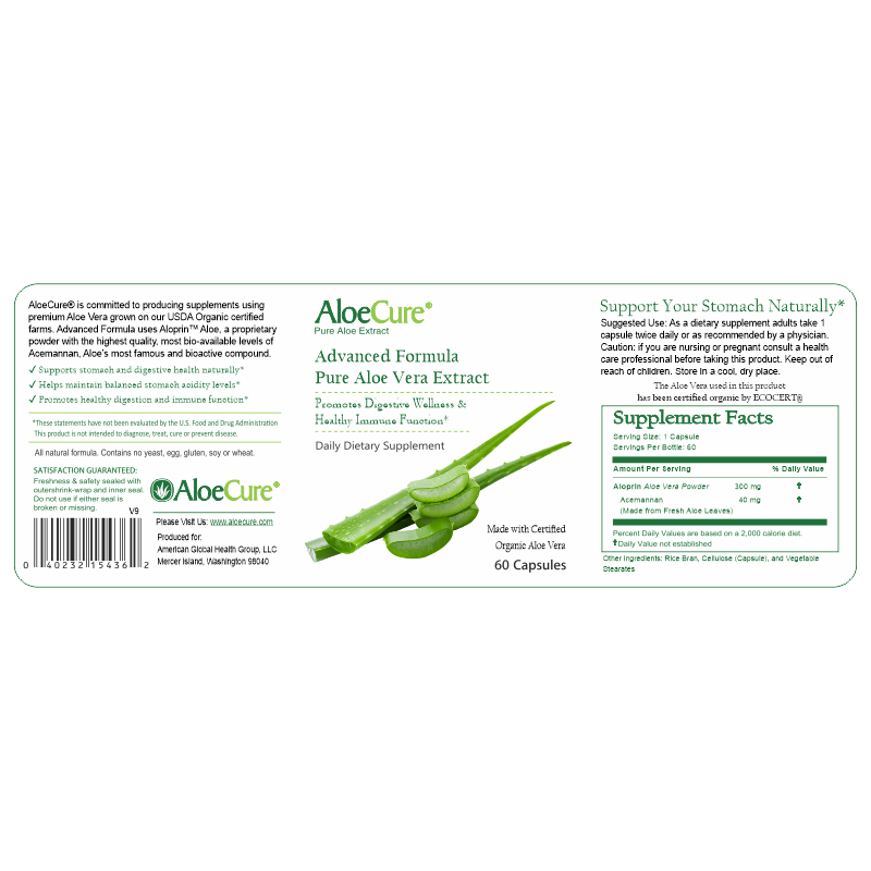 AloeCure Advanced Formula Aloe Vera Capsule